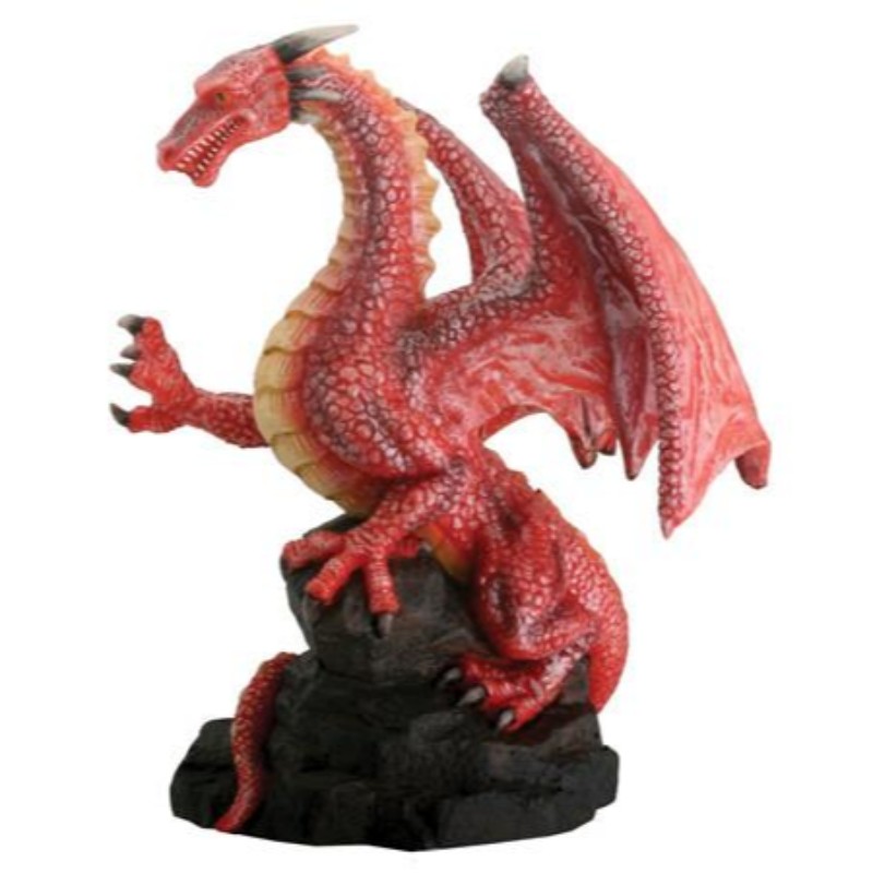 Fierce Red Dragon Figure - Dragon Figurines Canada